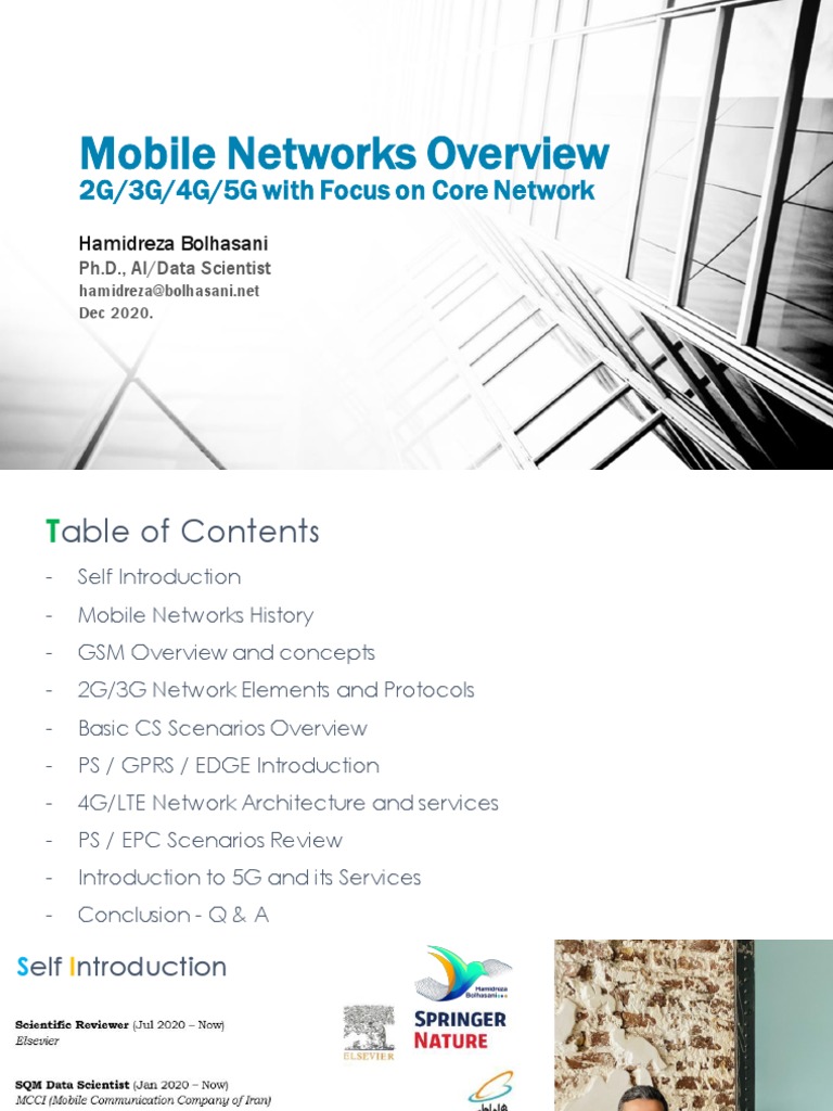 Mobile Networks History And Architecture Pdf Ip Multimedia