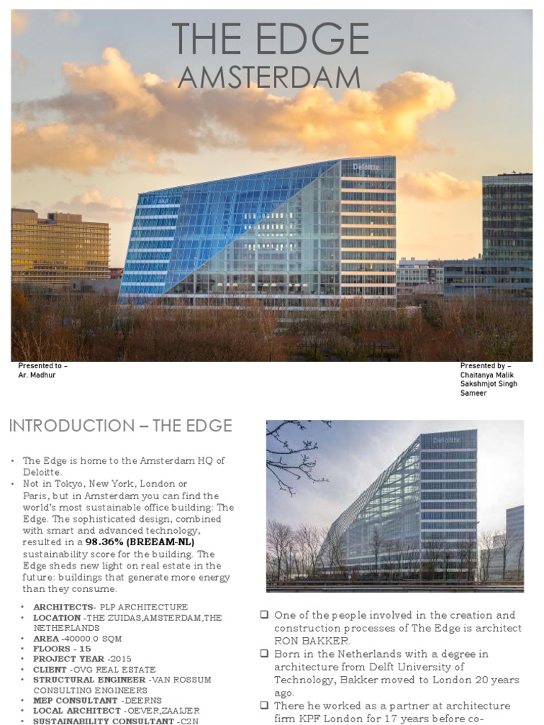 The Edge | PDF | Ventilation (Architecture) | Solar Panel
