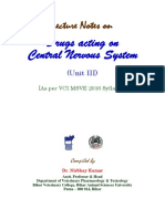 Drugs Acting On The Central Nervous System (CNS) | PDF | Drugs | Drugs Acting On The Nervous System