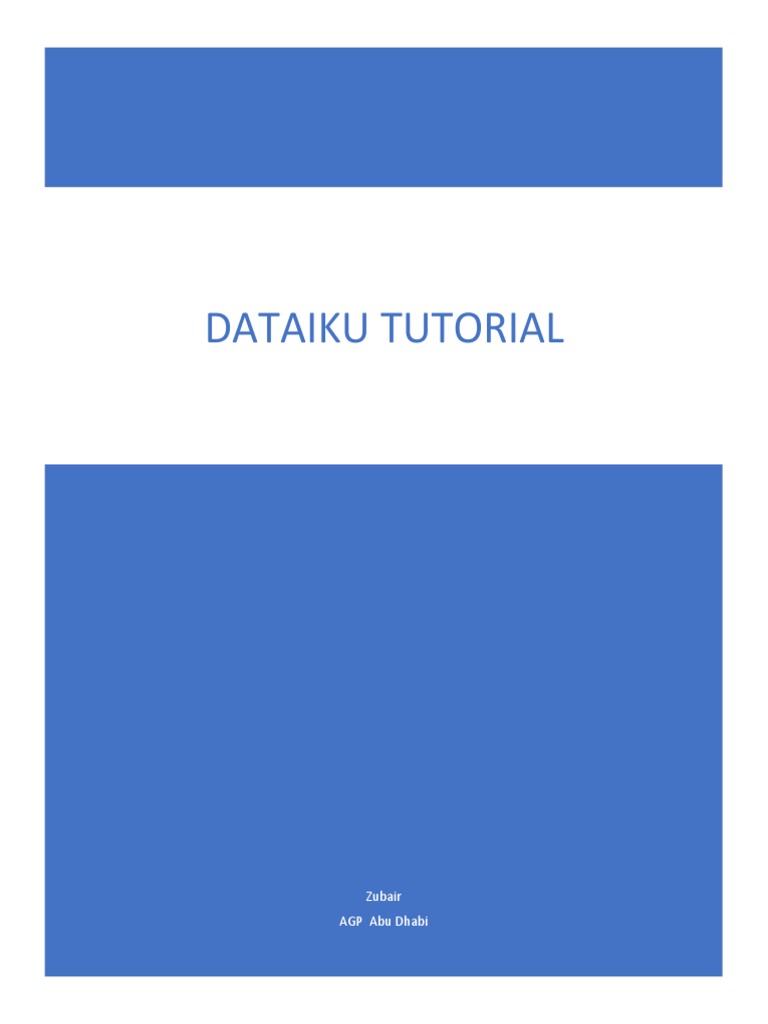 Dataiku Training | PDF | Data Analysis | Statistics