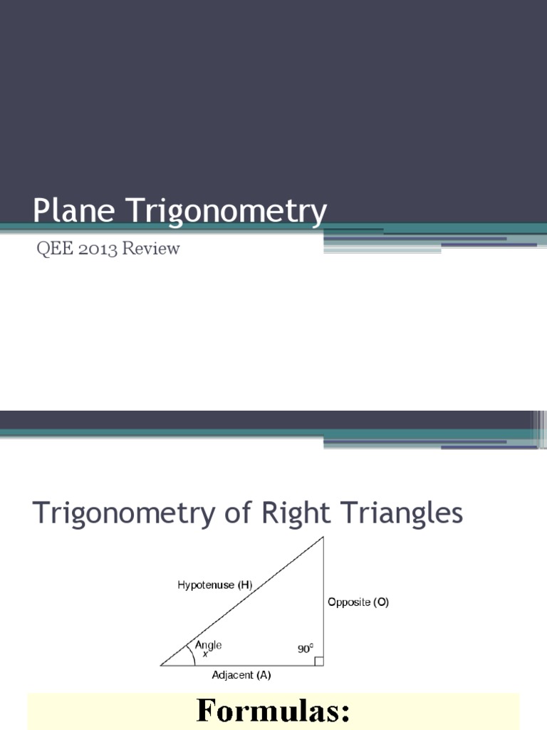Plane and Spherical Trigonometry Guide | PDF | Trigonometric Functions ...
