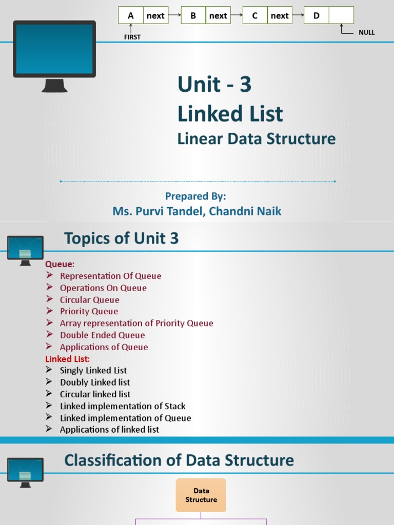 Unit - 3 Linked List: Linear Data Structure | Download Free PDF | Queue (Abstract Data Type ...