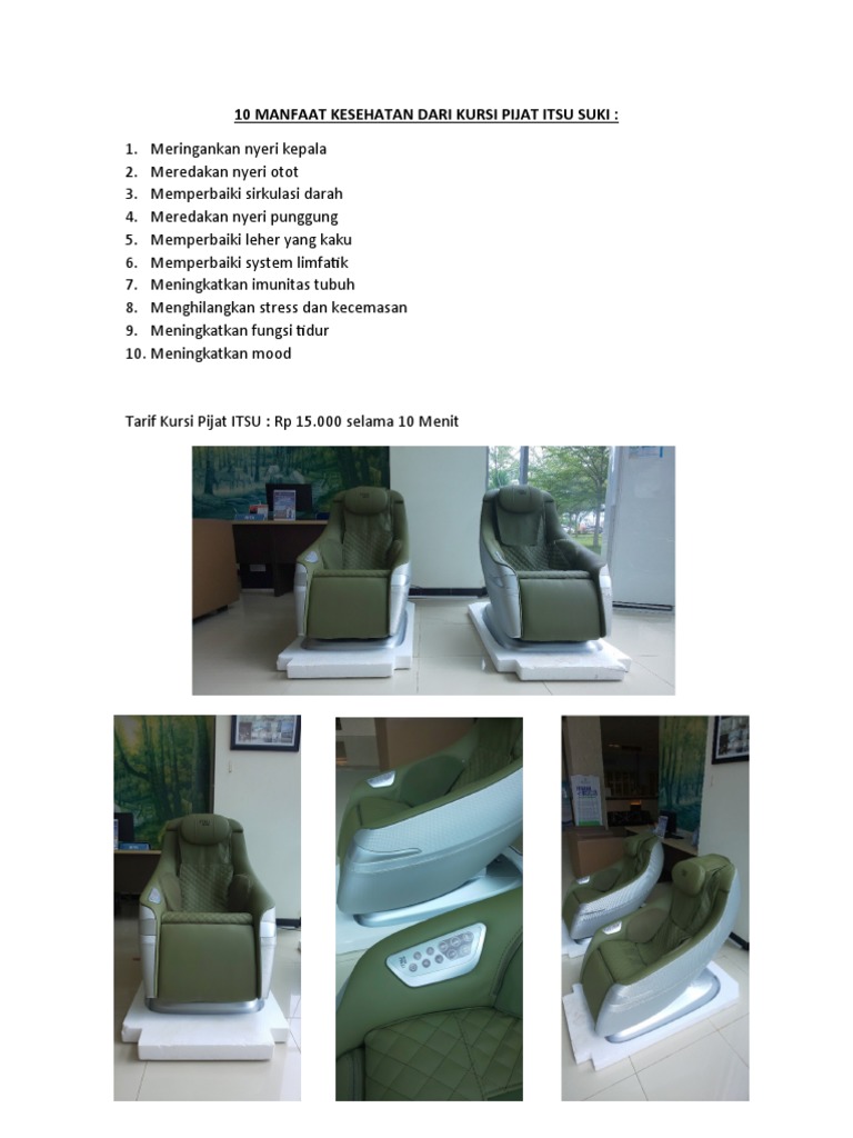 Kursi Pijat Itsu Suki | PDF
