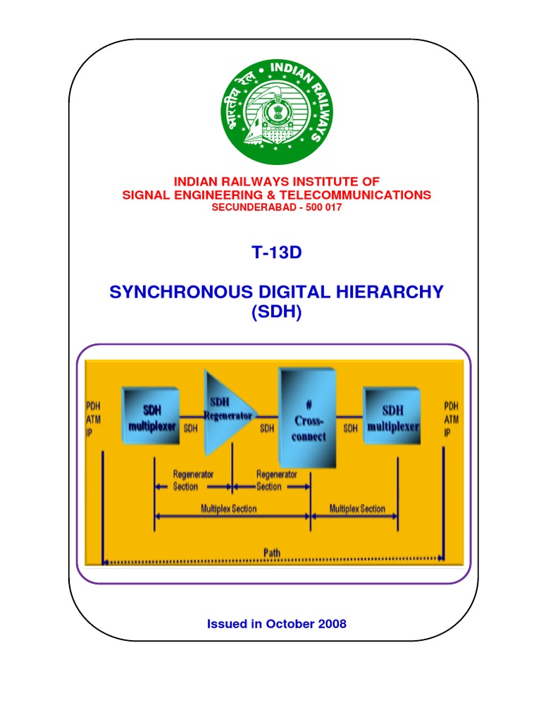 T-13D Synchronous Digital Hierarchy (SDH) : Indian Railways Institute of Signal Engineering ...