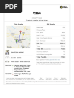 Sample of Ola Bill For Edit | PDF | Invoice | Services (Economics)