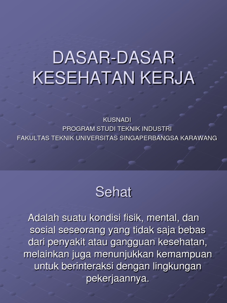 Handout Materi K3 | PDF