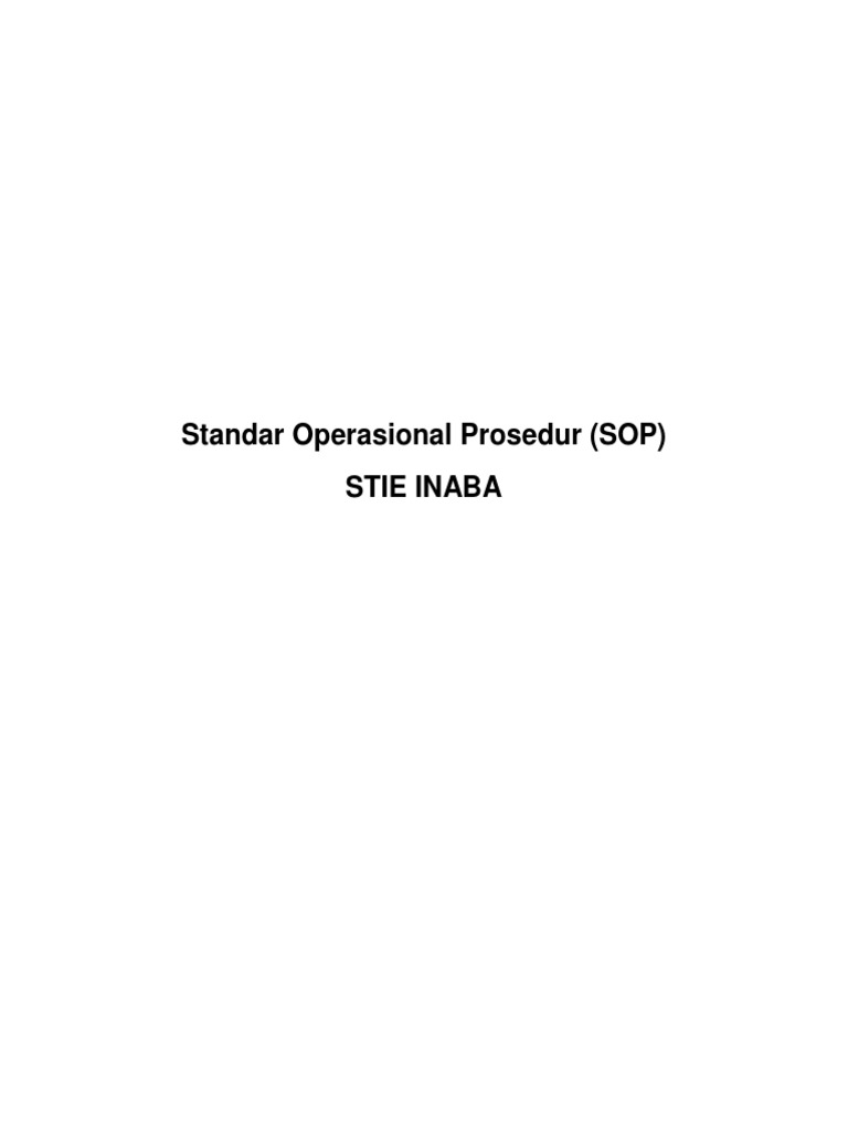Sop Stie Inaba | PDF