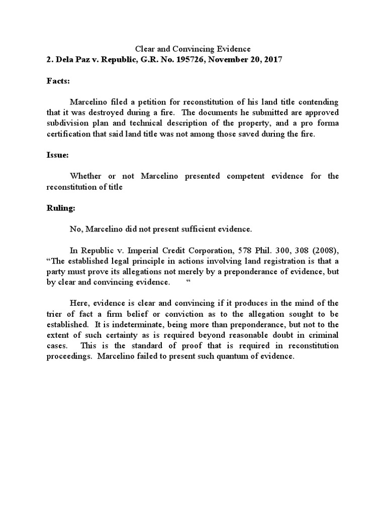 Rule 133 - Case Digests Dan | PDF | Burden Of Proof (Law) | Evidence