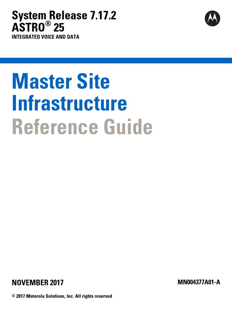 MN004377A01-A Master Site Infrastructure Reference Guide | PDF | Server ...