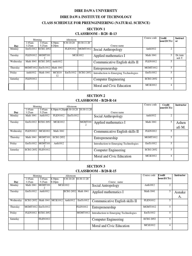 2nd Semester PreEngineering (Natural Freshman) Students | PDF | Applied ...