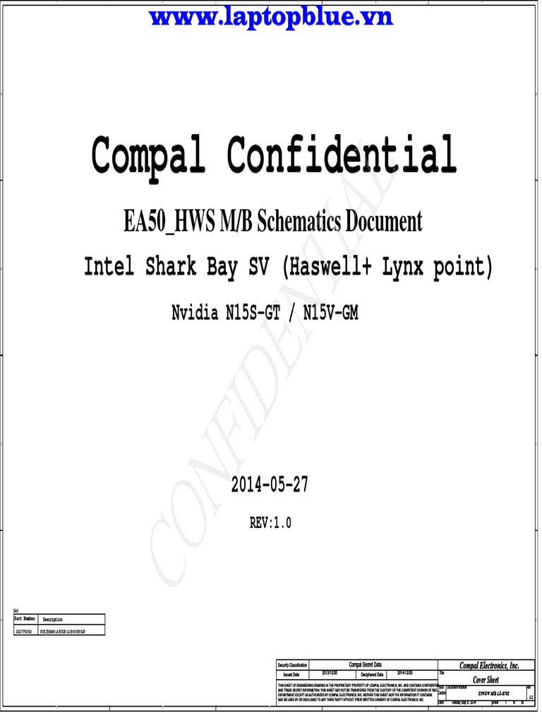 Ea50 - Hws Z5waw MB La-B702 Schematics | PDF | Power Supply | Usb