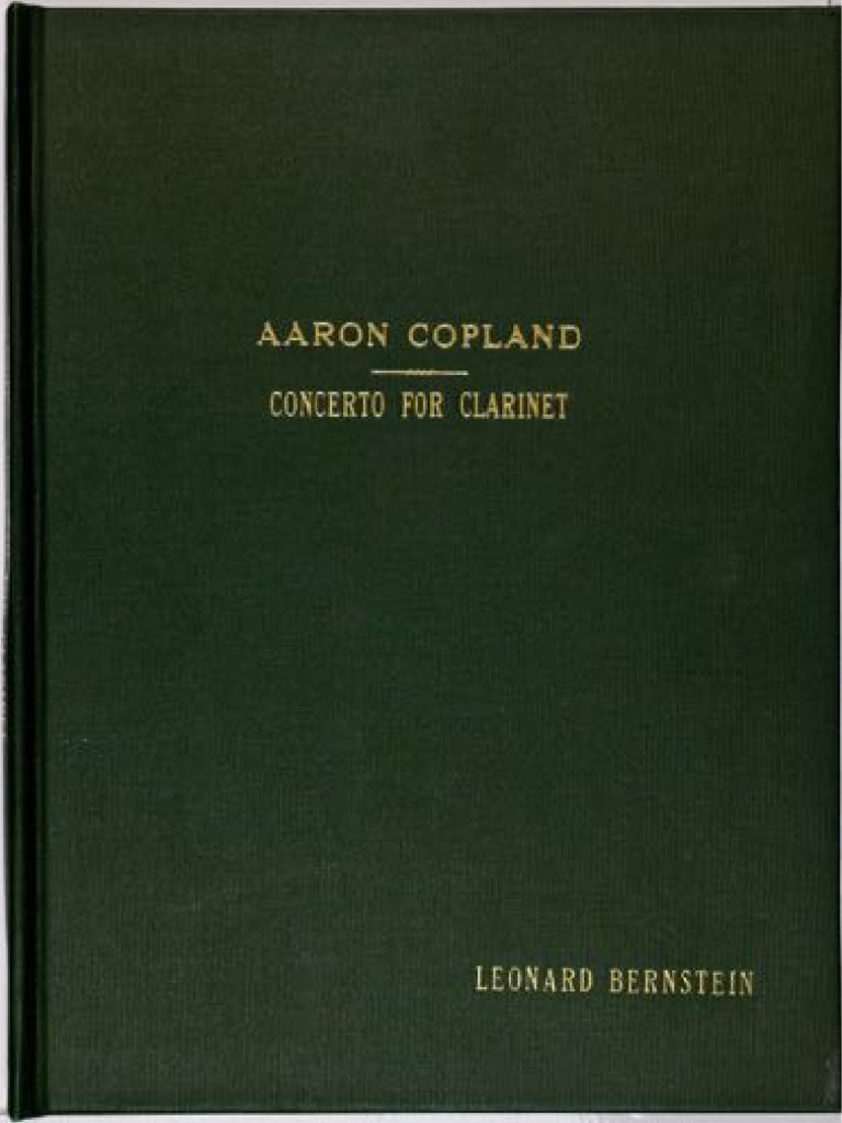 Clarinet Concerto Copland | PDF
