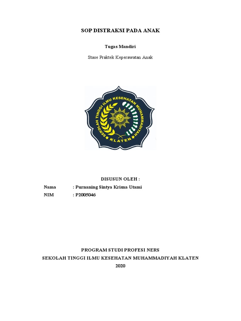 Sop Distraksi Pada Anak | PDF