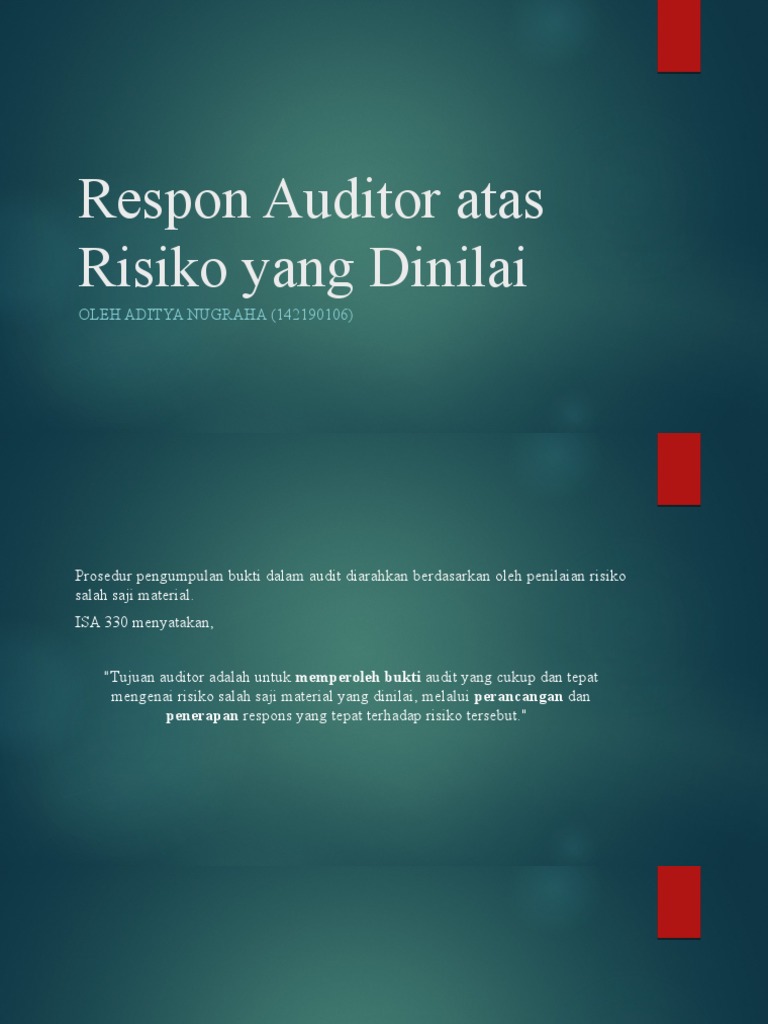 Pengertian Asersi Audit dalam Audit | PDF