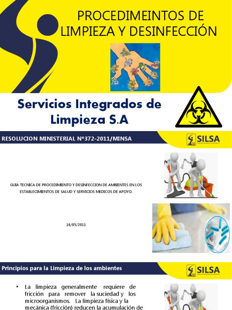 Limpieza y Desinfeccion Extra | PDF | Detergente | Agua