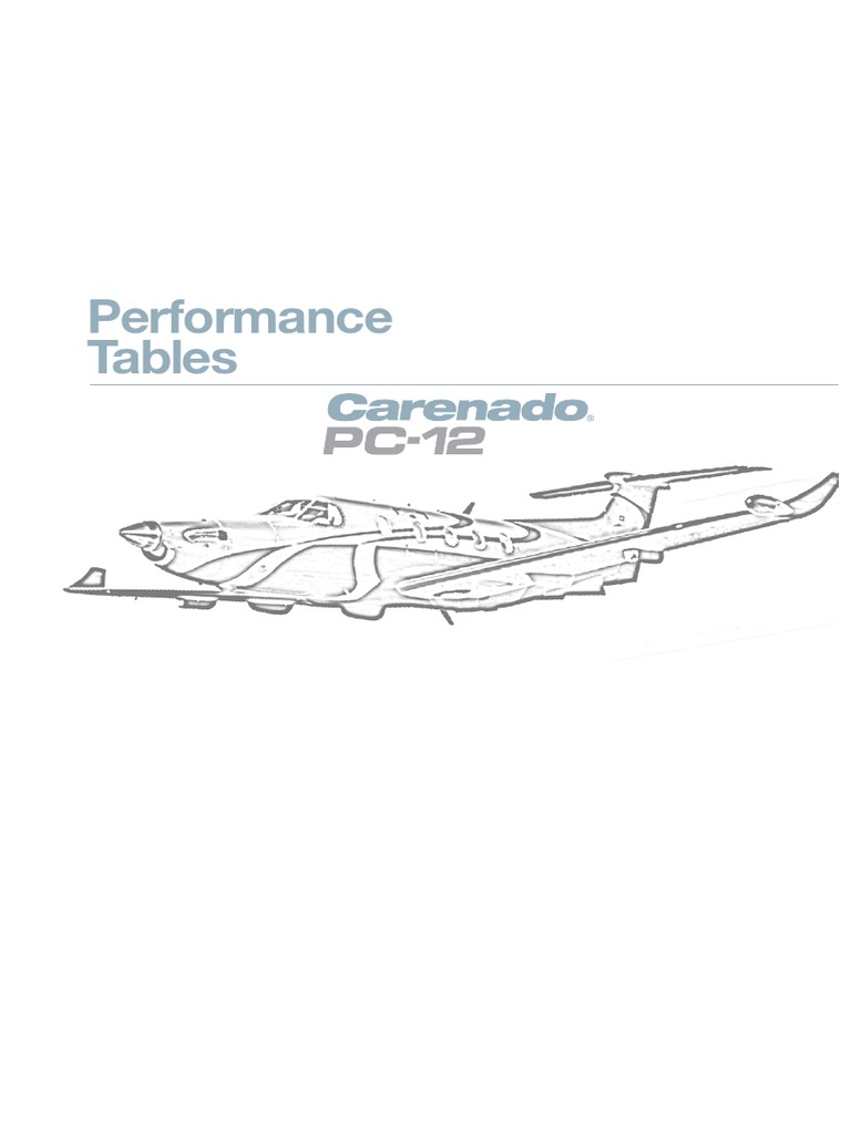 PC12 Performance Tables | PDF
