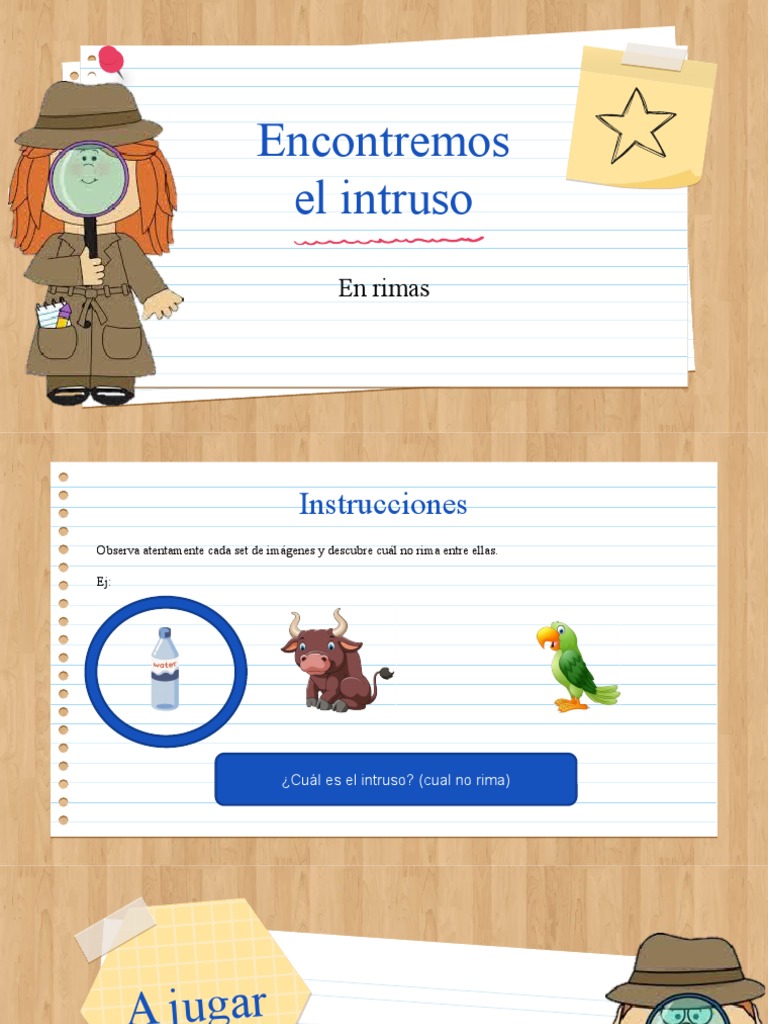 Encuentra el Intruso en Rimas | PDF