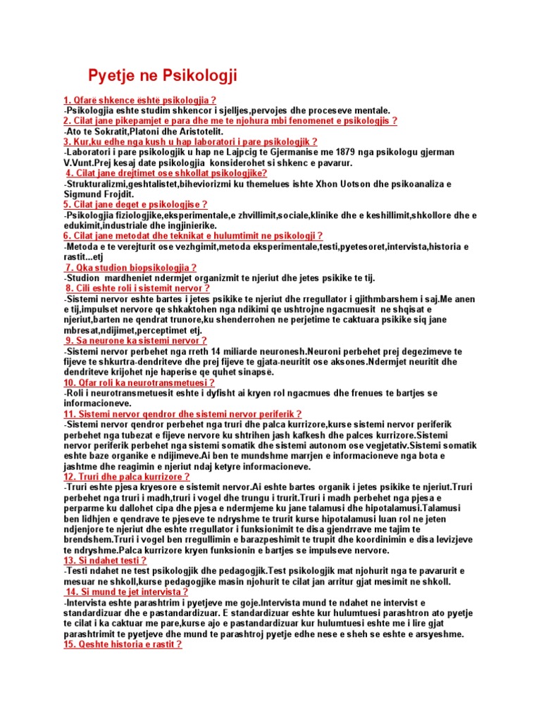 Psikologji | PDF