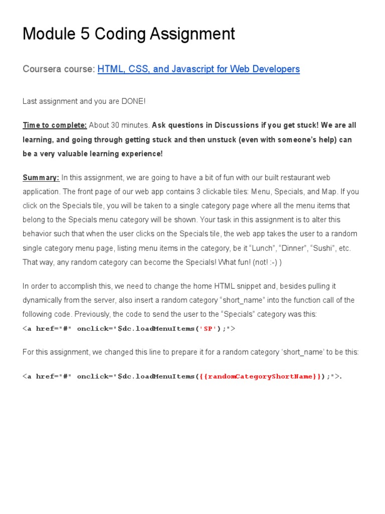 Module 5 Coding Assignment | PDF | Directory (Computing) | World Wide Web