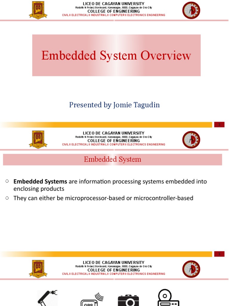 Embedded System Overview | PDF | Embedded System | Central Processing Unit Embedded System Overview | PDF | Embedded System | Central Processing Unit