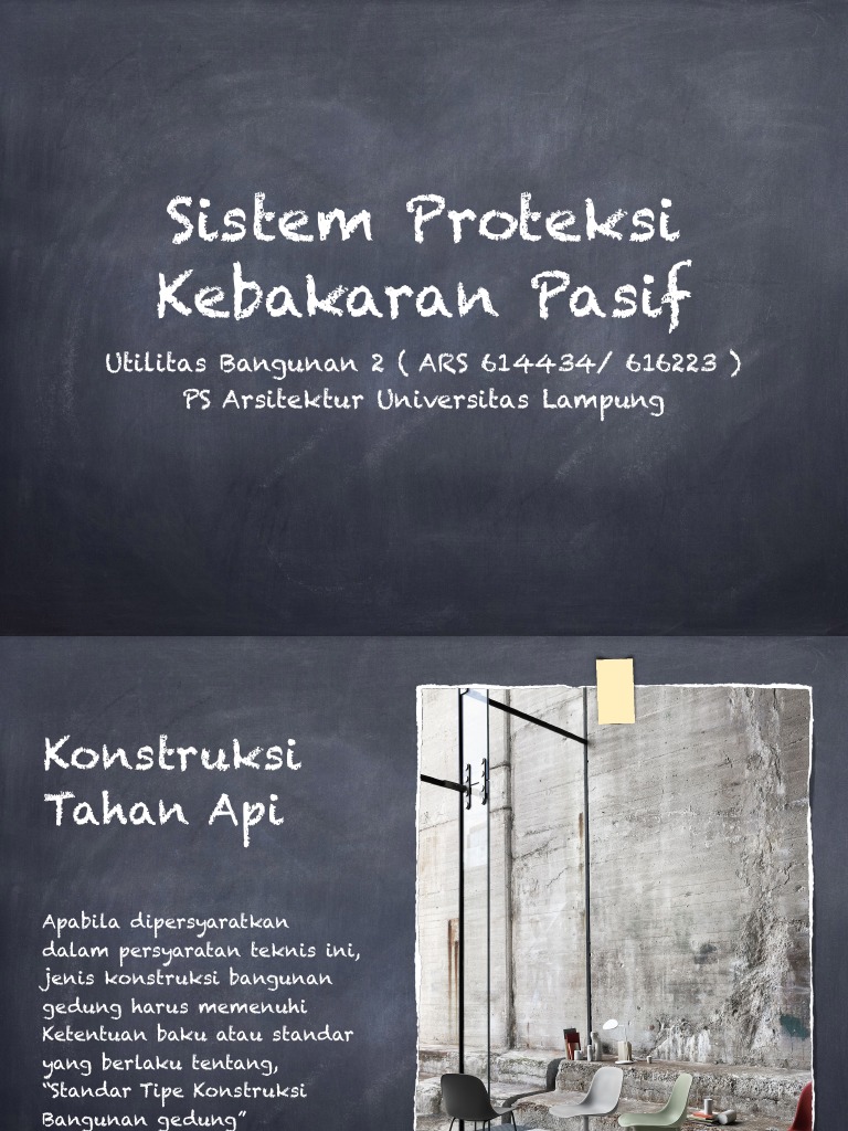 Utilitas 2 Sistem Proteksi Kebakaran Pasif | PDF