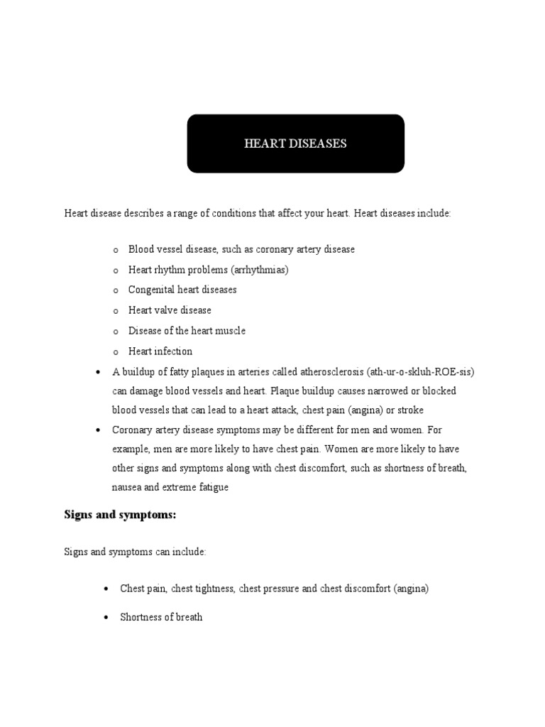 Heart Diseases | PDF | Heart Valve | Heart