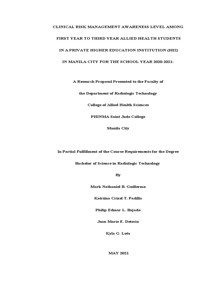 CHAPTER 1 Group 2 Clinical Risk Management | Download Free PDF | Health ...