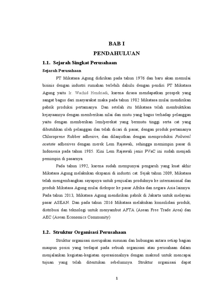 Mikatasa Bab I | PDF
