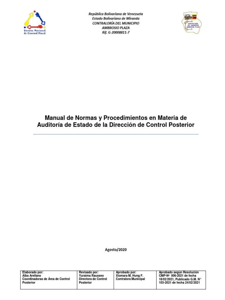 Manual de NyP Auditoria DCP Definitivo Mod Yr | PDF | Auditoría | Planificación