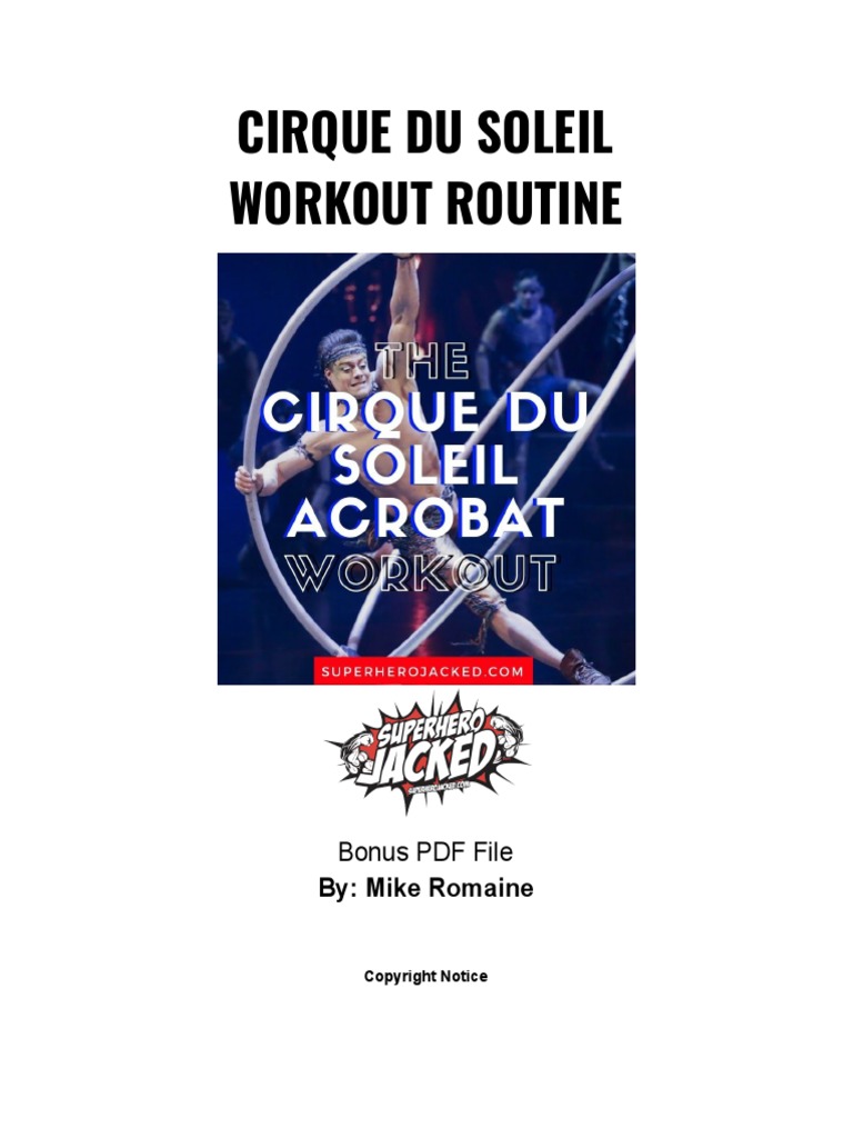 Cirque Du Soleil Workout Routine PDF | PDF | Kettlebell | Recreation