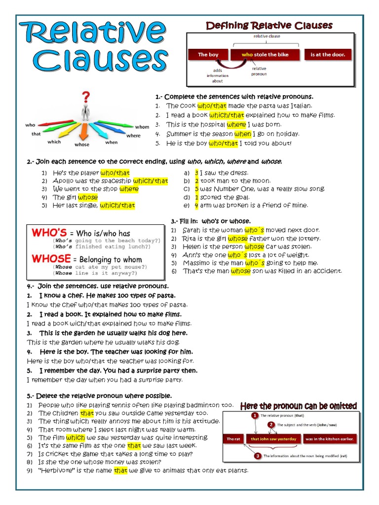 GRAMMAR 2 UNIT 11 Relative-Clauses-Grammar | PDF