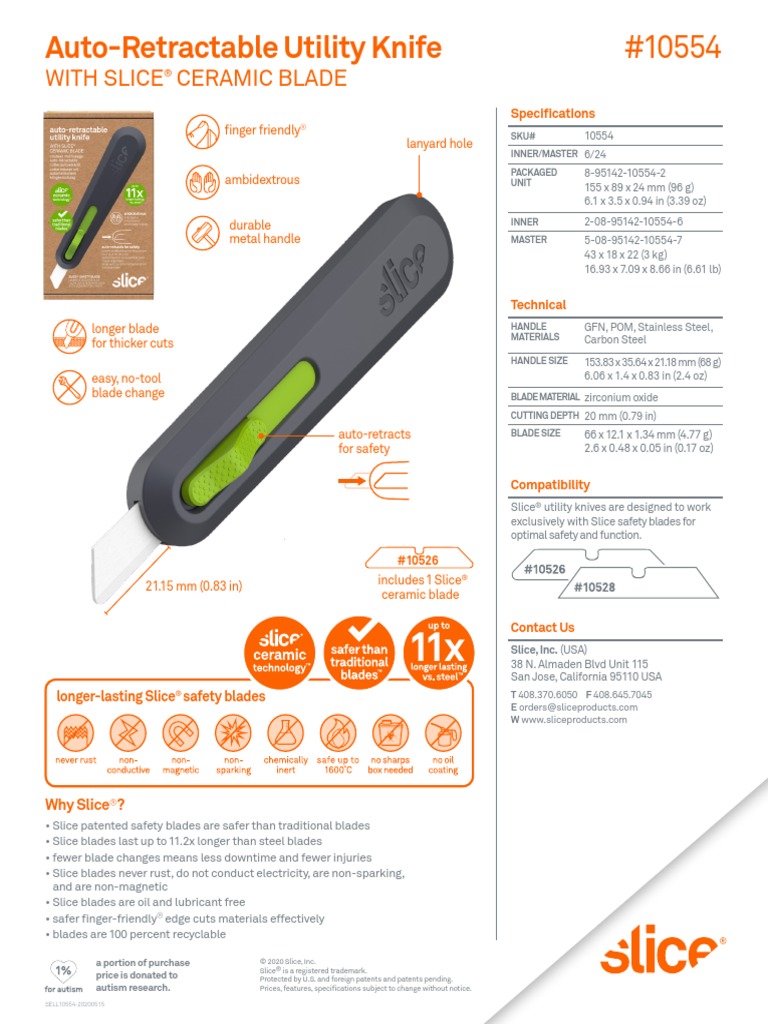 Auto-Retractable Utility Knife | PDF | Knife | Cutting