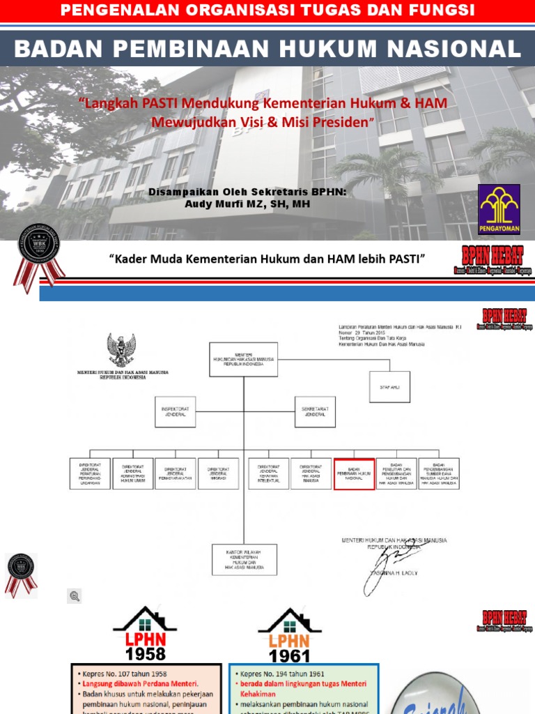 Mempahami Peran dan Fungsi BPHN dalam Mendukung Visi dan Misi ...