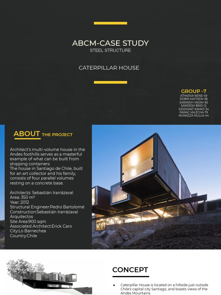 Abcm-Case Study: Caterpillar House | PDF | Window | Door