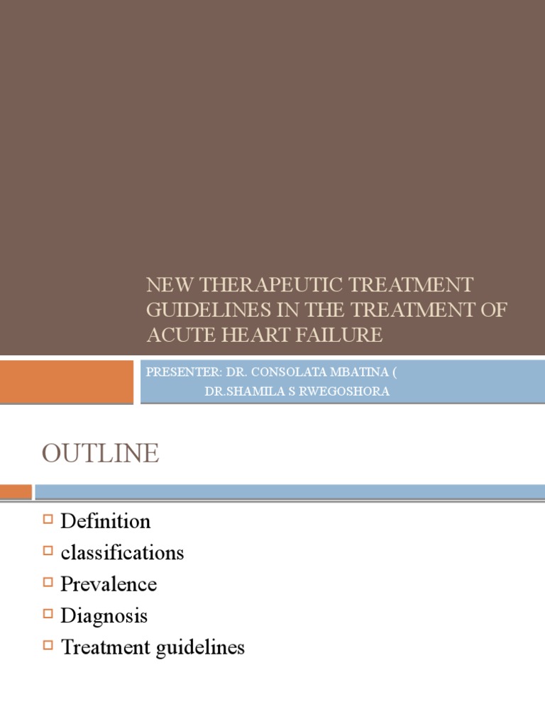 Acute Heart Failure | PDF | Heart Failure | Vasodilation