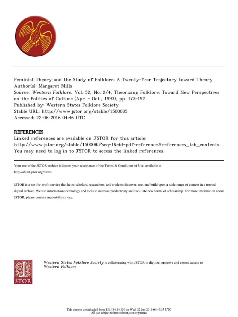 Western States Folklore Society Western Folklore | PDF | Folklore ...