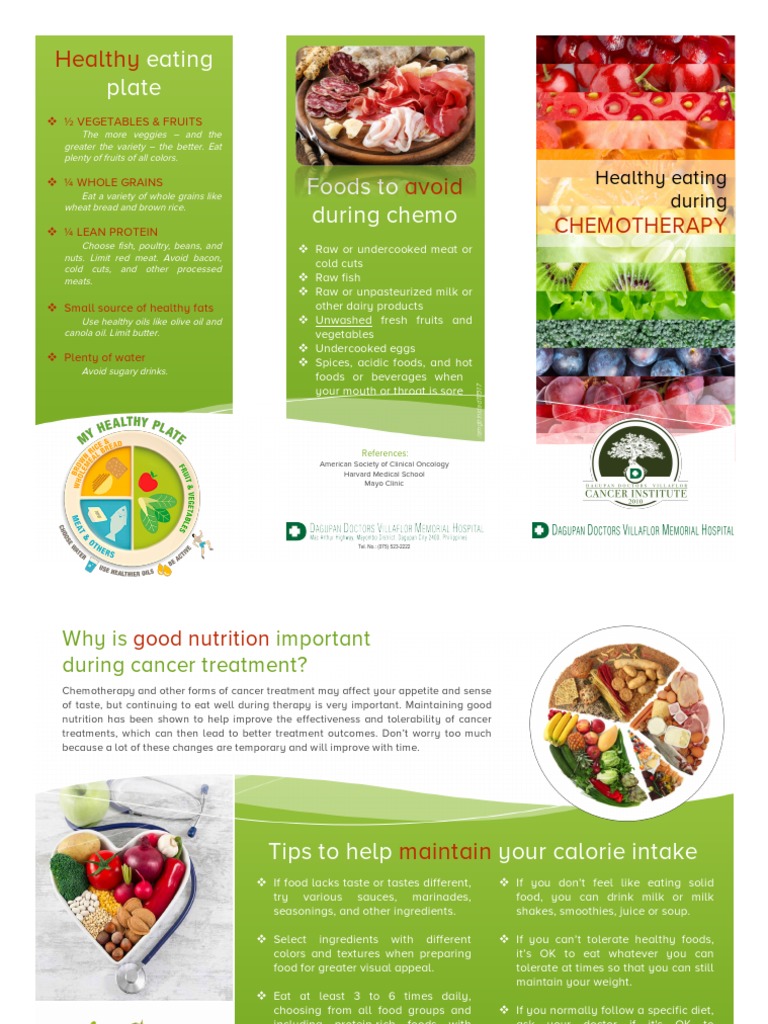 Guide Healthy Eating During Chemo Pdf Healthy Diet Foods