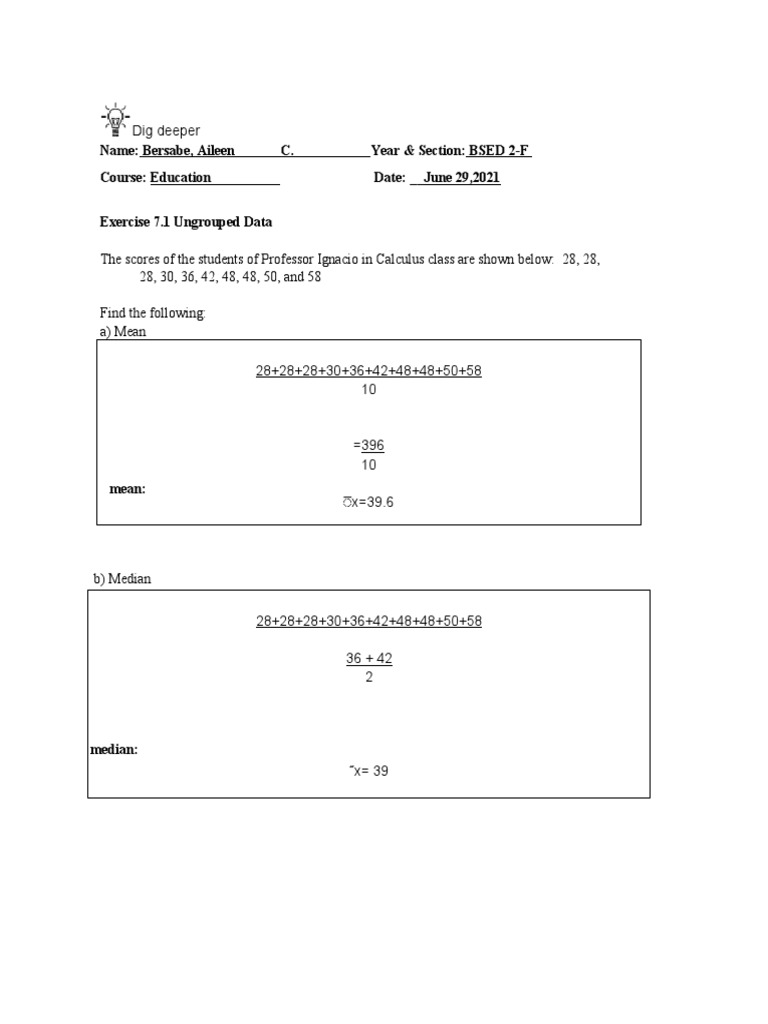 Chapter 7 - Central Tendency | PDF | Statistics | Probability Theory