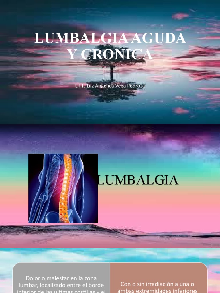 Lumbalgia Aguda y Cronica Ahr | PDF | Dolor lumbar | Escoliosis