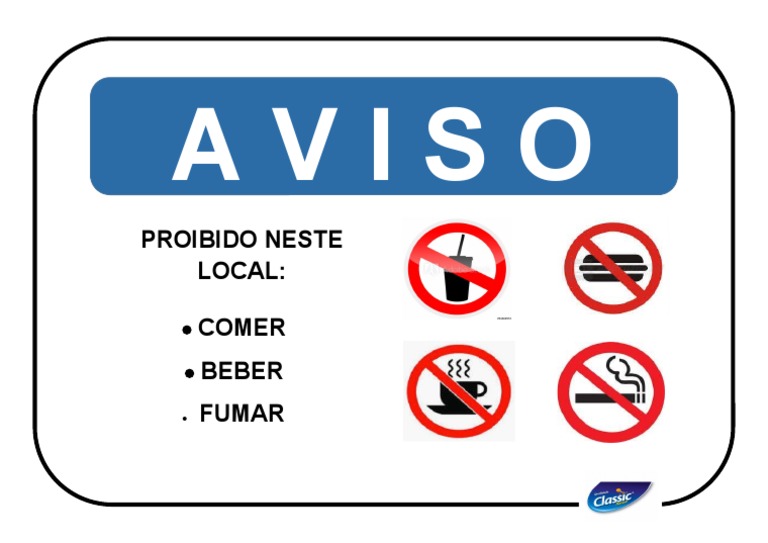 Proibido comer, beber e fumar | PDF