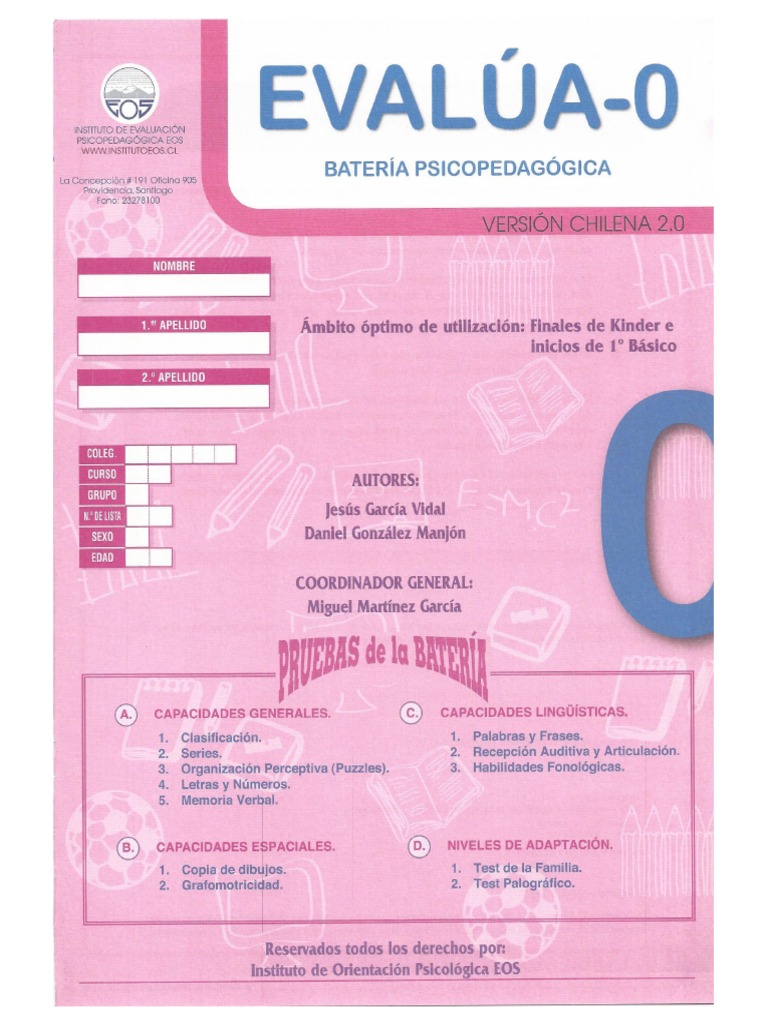 Protocolo Evalúa 0 | PDF