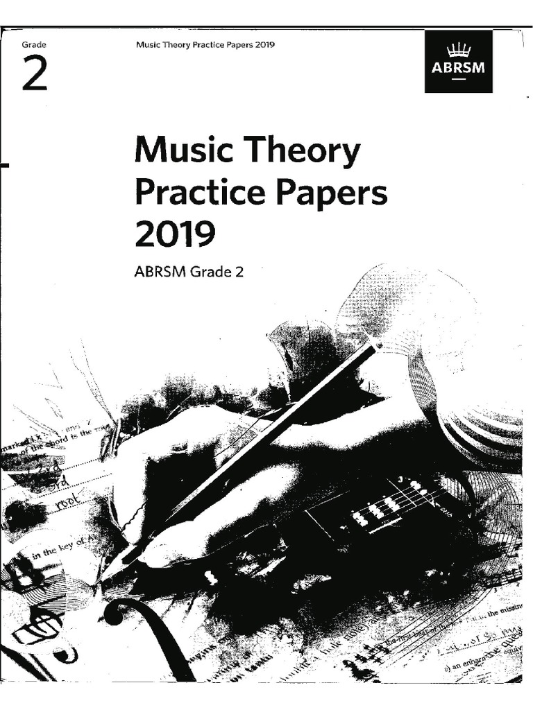 Theory Practice Paper ABRSM Grade 2 2019 | PDF