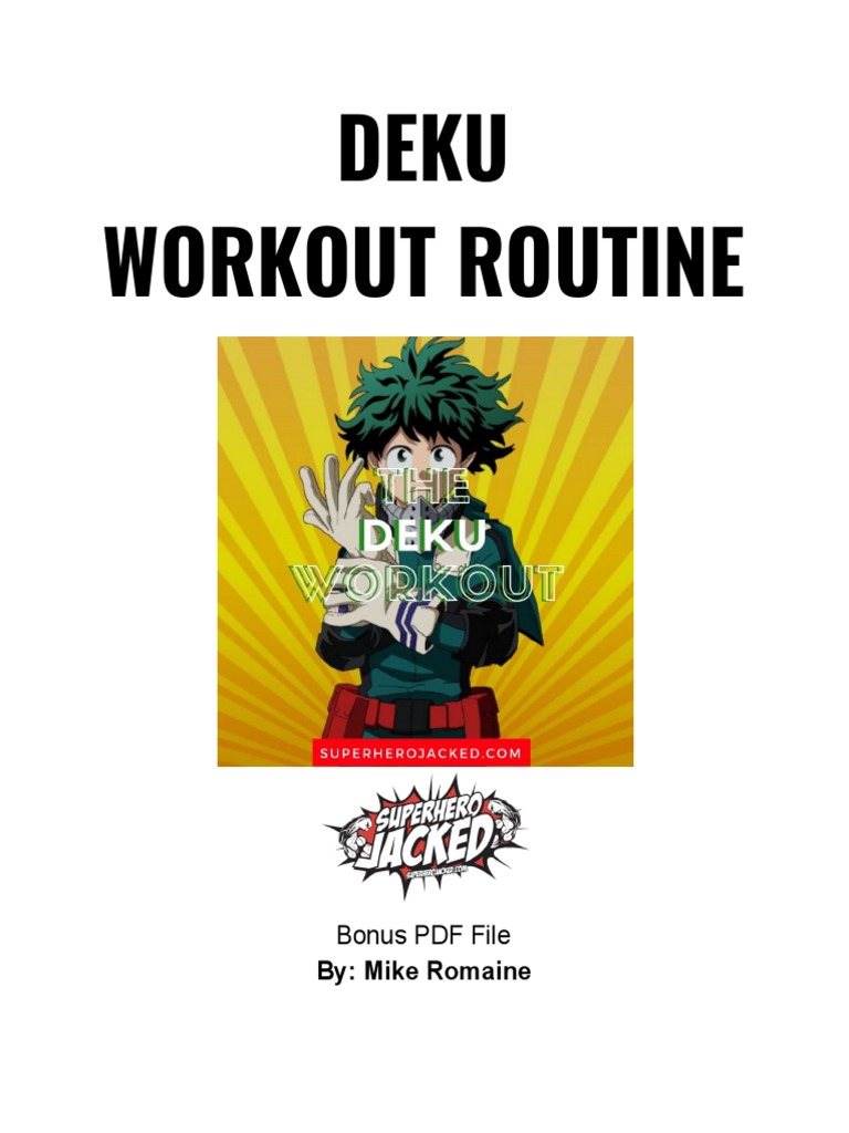 Deku Workout PDF | PDF | Kettlebell | Recreation