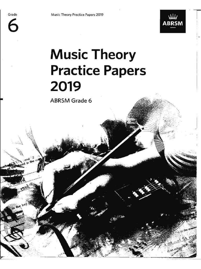 Theory Practice Paper ABRSM Grade 6 2019 | PDF