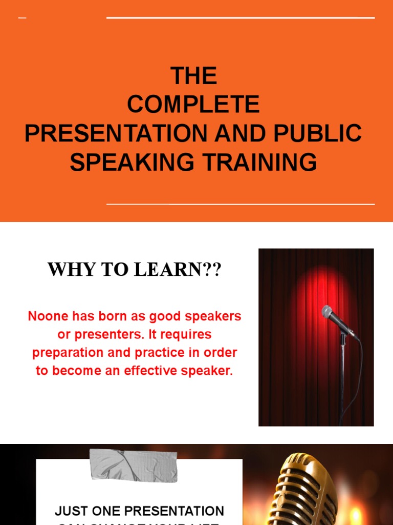 The Complete Guide to Effective Presentation and Public Speaking | PDF ...