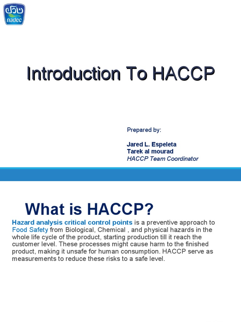 HACCP Training and Food Safety Overview | PDF | Hygiene | Juice