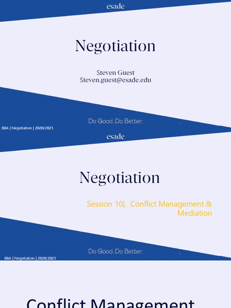 Negotiation Class | PDF | Negotiation | Feeling