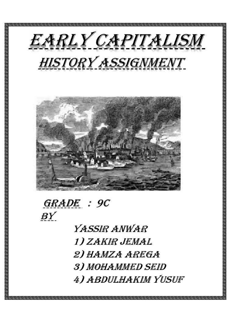 Development of Early Capitalism - Docx History Part 2 | PDF ...