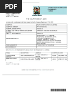 Business Name Registration Certificate Sample | PDF
