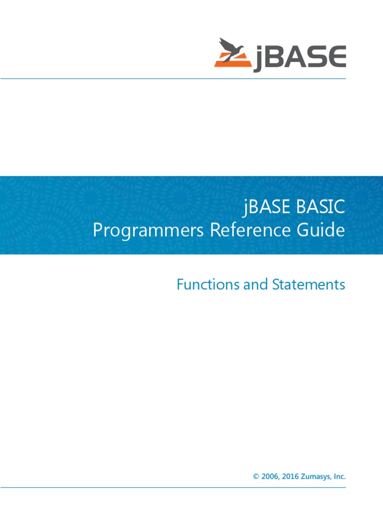 jBASE BASIC Programmers Reference Guide | PDF | Computer Programming ... jBASE BASIC Programmers Reference Guide | PDF | Computer Programming ...